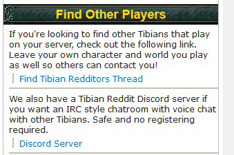 Any Tibia discord servers? : r/TibiaMMO