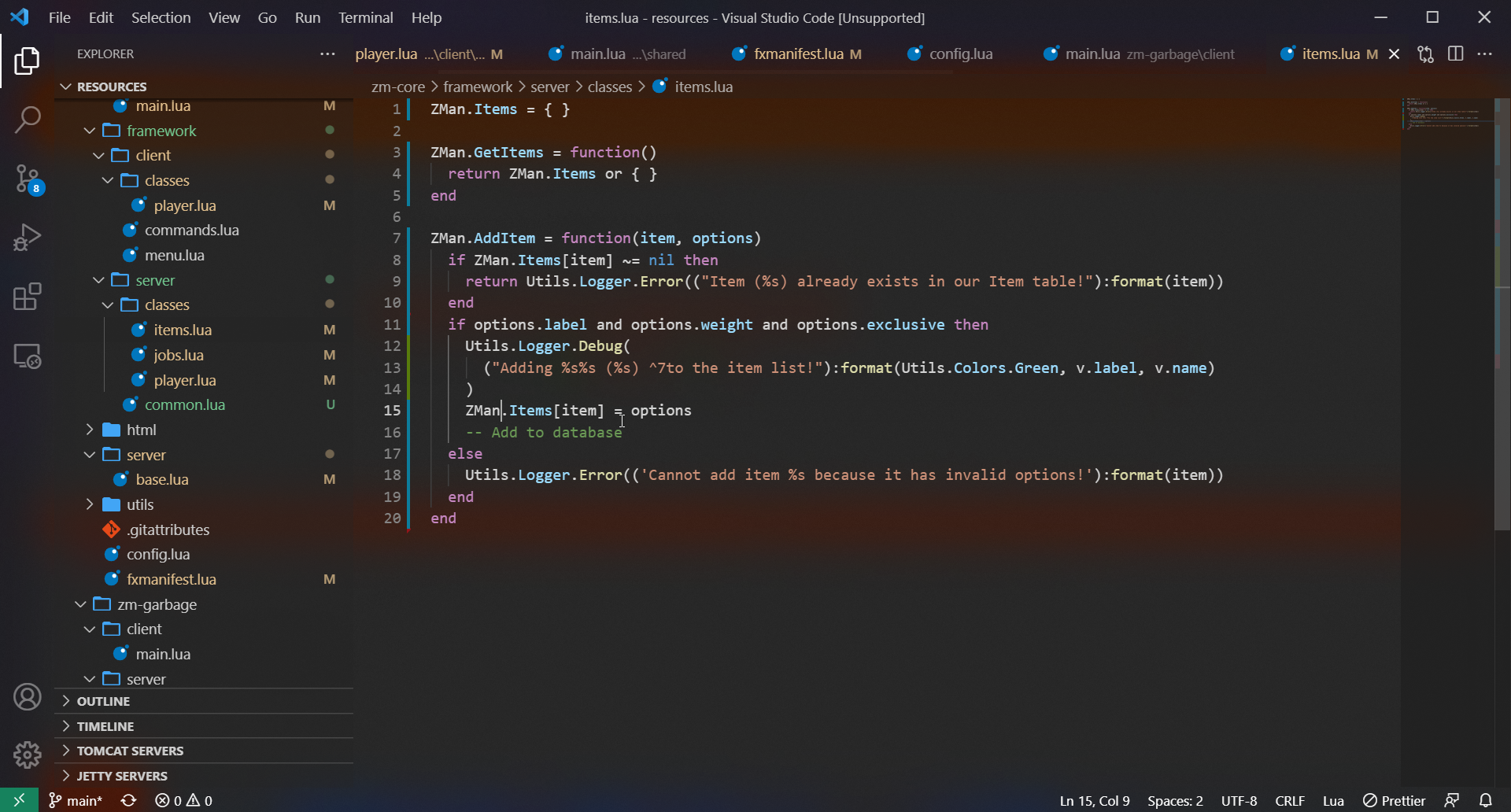 [Lua] FXManifest not importing classes like it's supposed to? - Discussion - Cfx.re Community